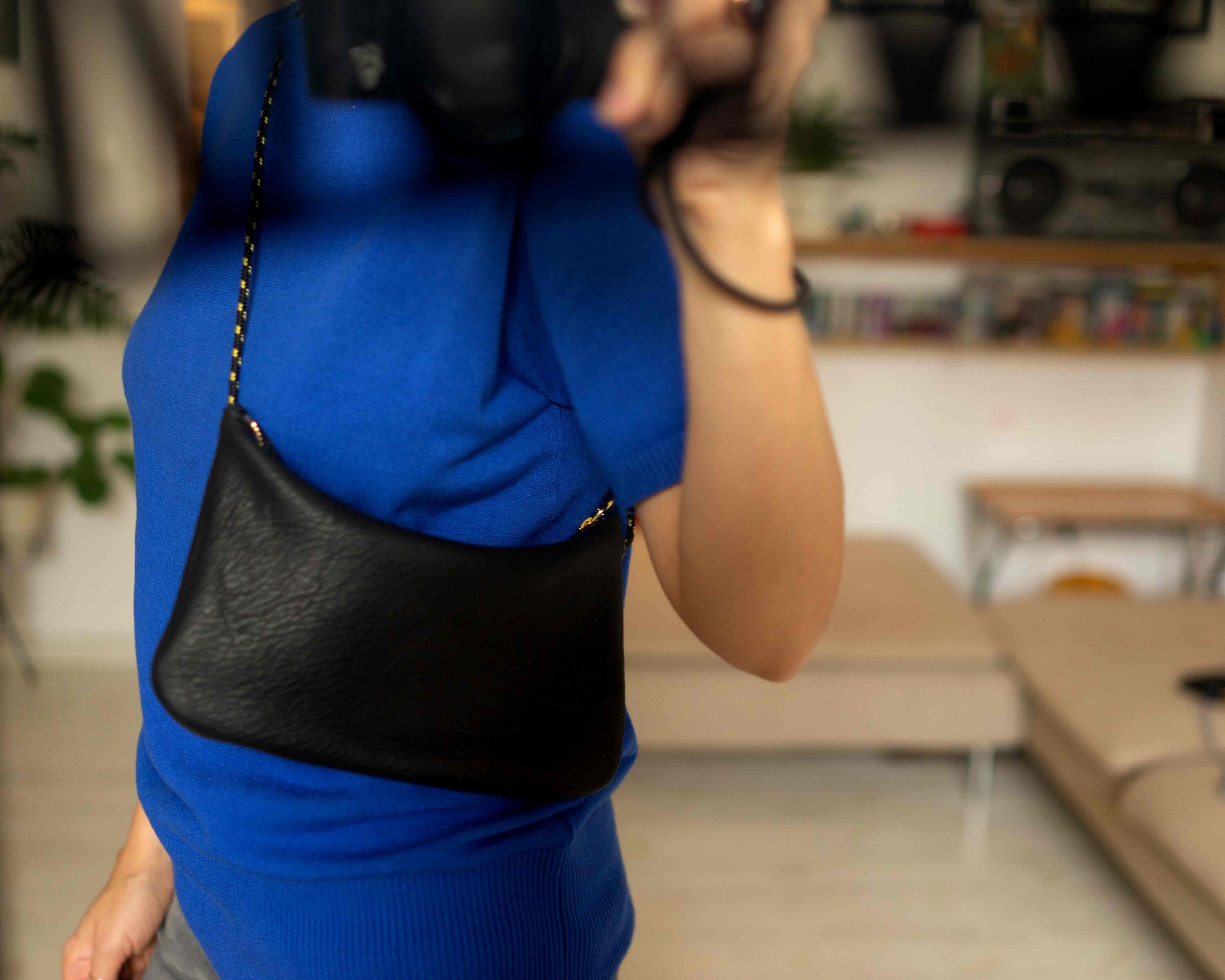 FOKSFORM Mi Bag 19 Setshoulder Bagsmall Leather Bagblack | Etsy