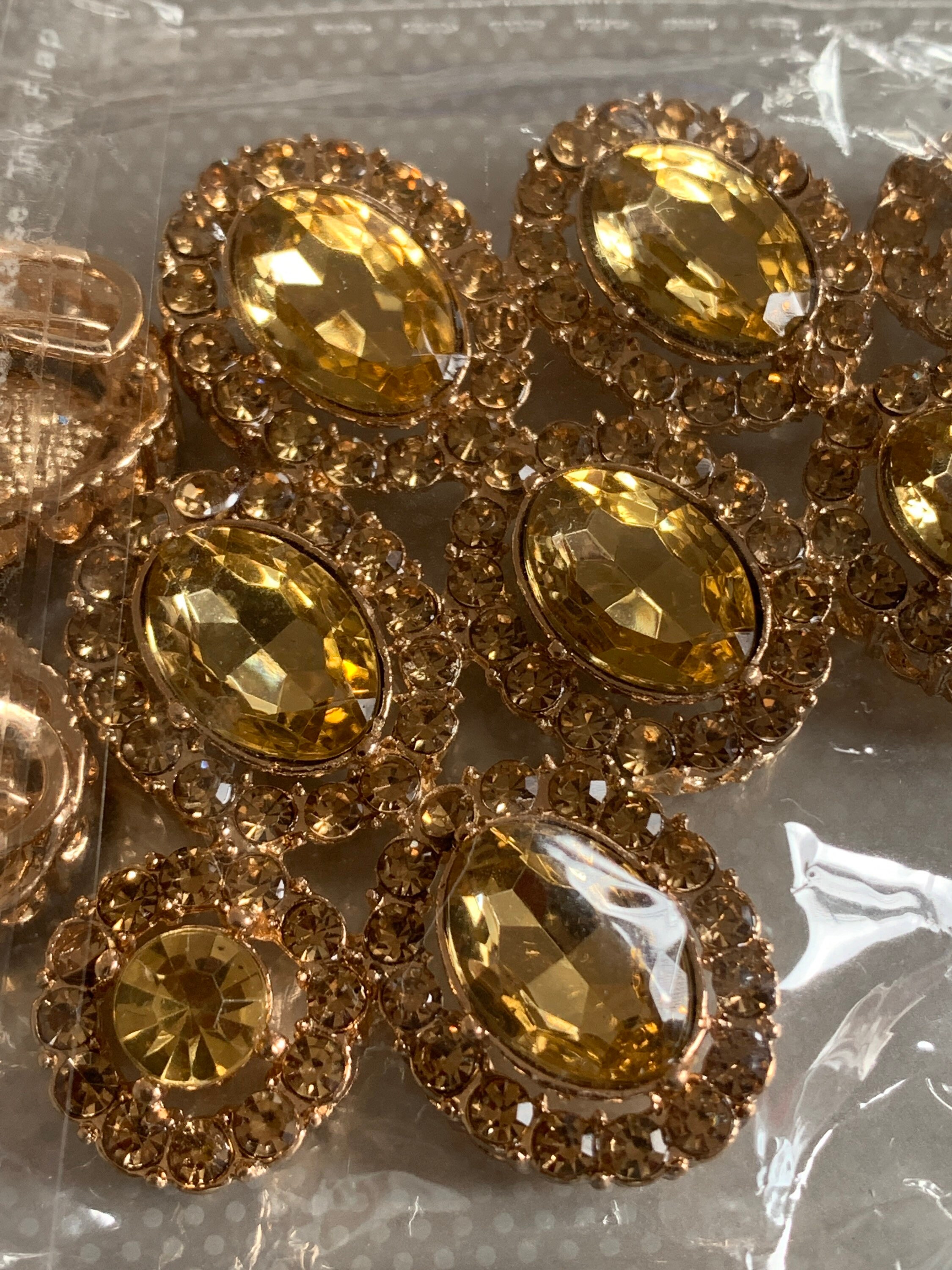 Topaz and Gold Connector - Etsy