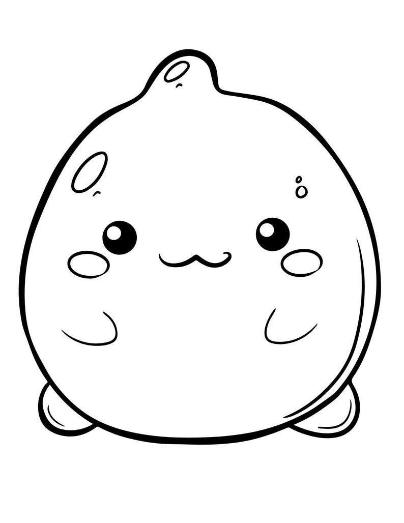 50 Squishy Style Coloring Pages – Volume 1 | Cute Chubby Creatures to ...