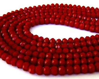 Deep Red Beads - Etsy