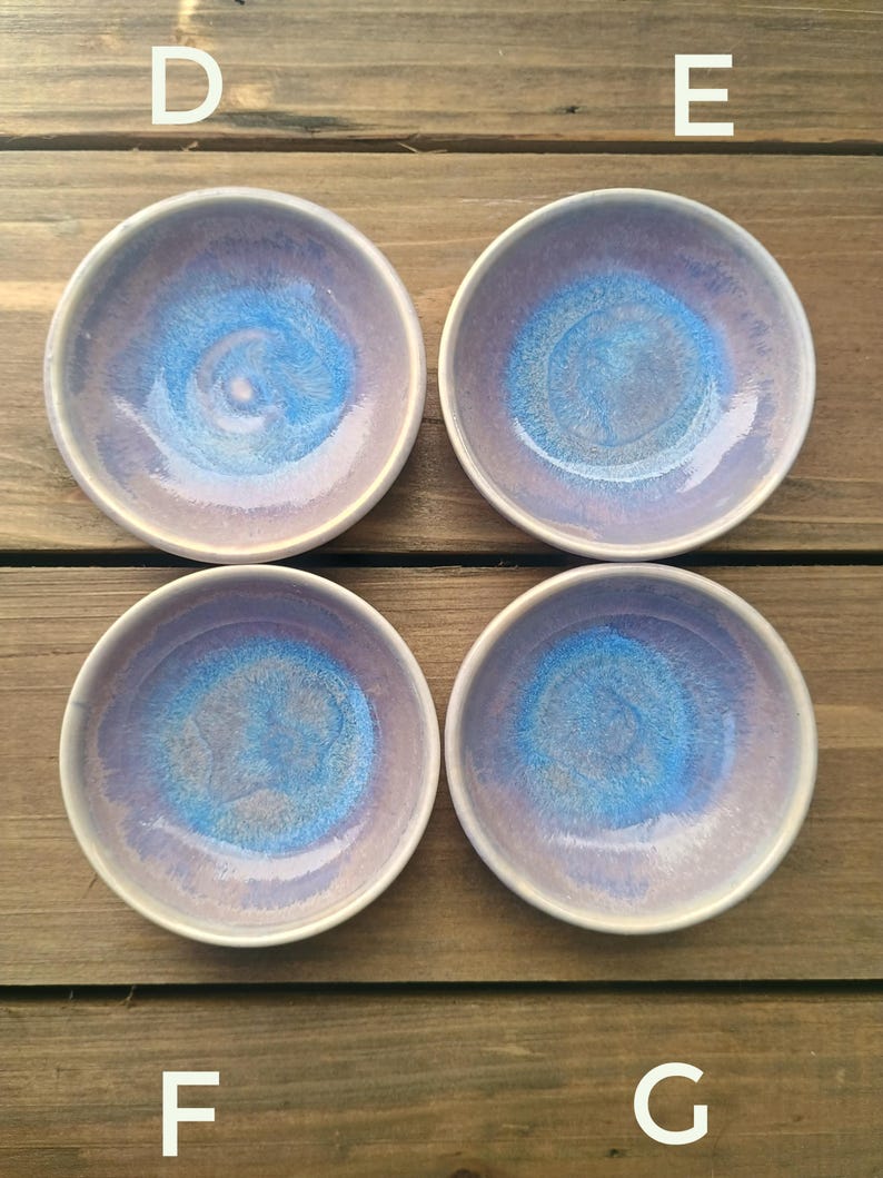 Handmade Pink Ceramic Ring Dish, Small Pottery Jewelry Holder, Sauce ...