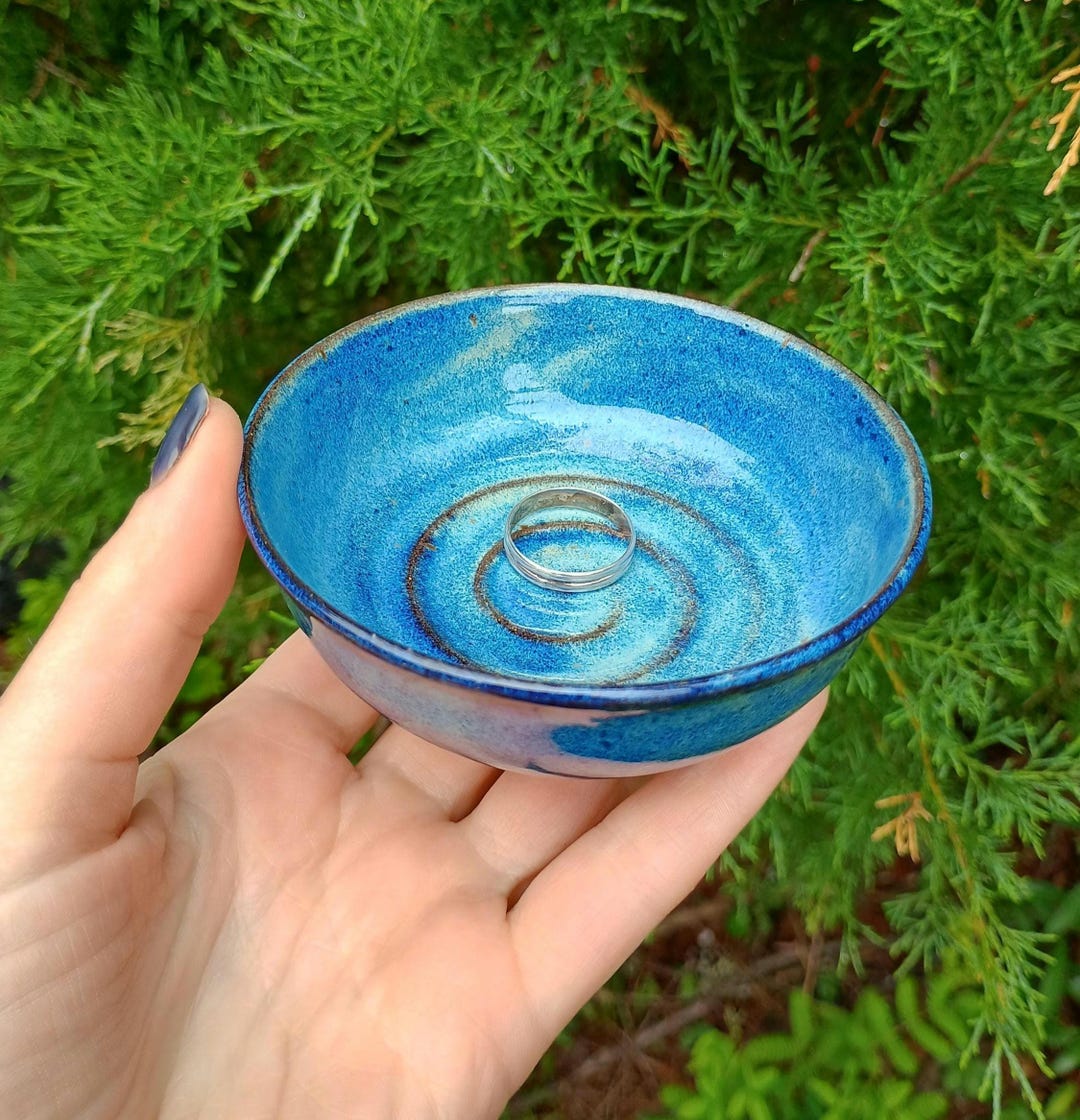 Small Ceramic Ring Dish, Pottery Jewelry Dish, Small Pottery Ring Dish ...
