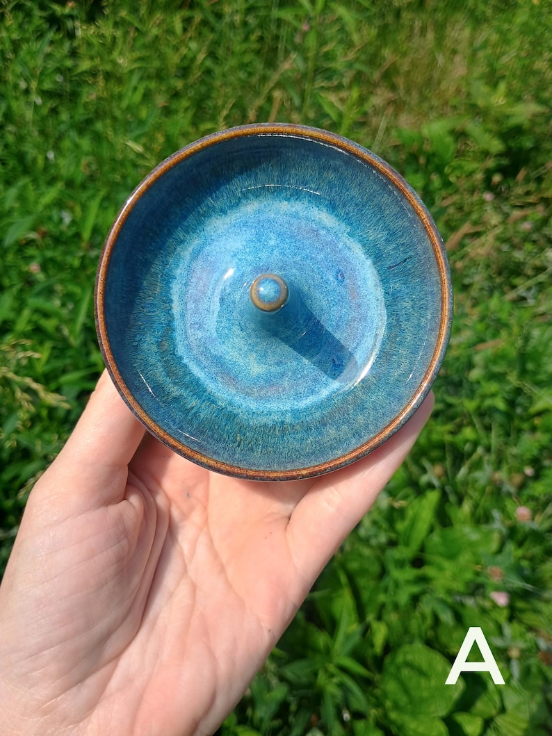 Handmade Ceramic Ring Dish, Small Pottery Jewelry Holder, Ring Holder ...