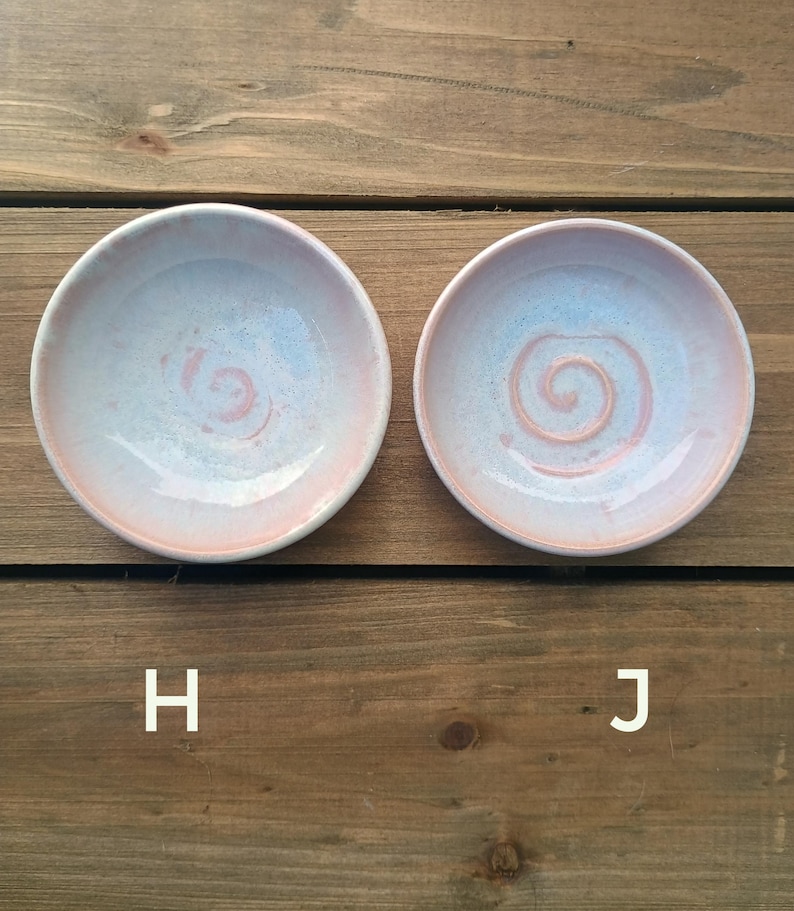 Handmade Pink Ceramic Ring Dish, Small Pottery Jewelry Holder, Sauce ...