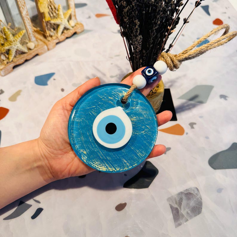 Handmade Turkish Evil Eye Wall Charm: Nazar Boncuk, House Protection - Etsy