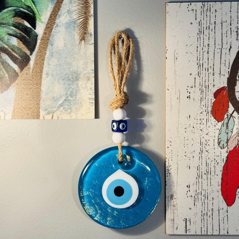 Handmade Turkish Evil Eye Wall Charm: Nazar Boncuk, House Protection - Etsy
