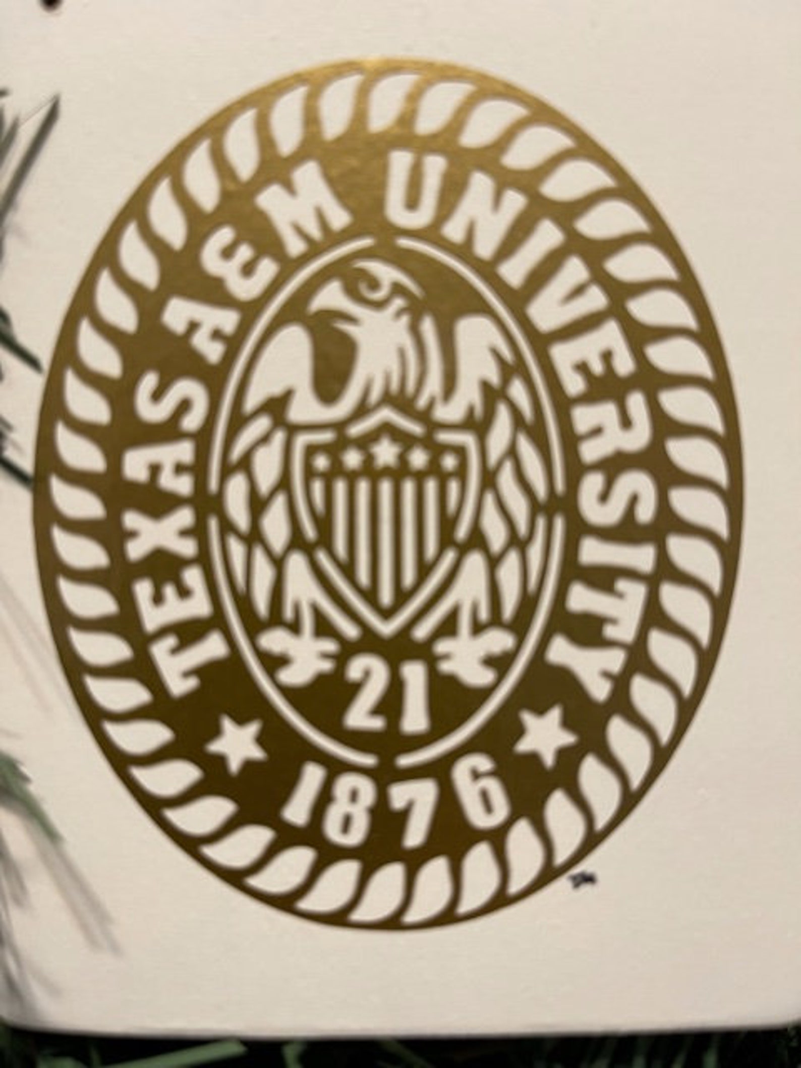 2229 Texas A&M Aggie Ring Crest Ornament | Etsy