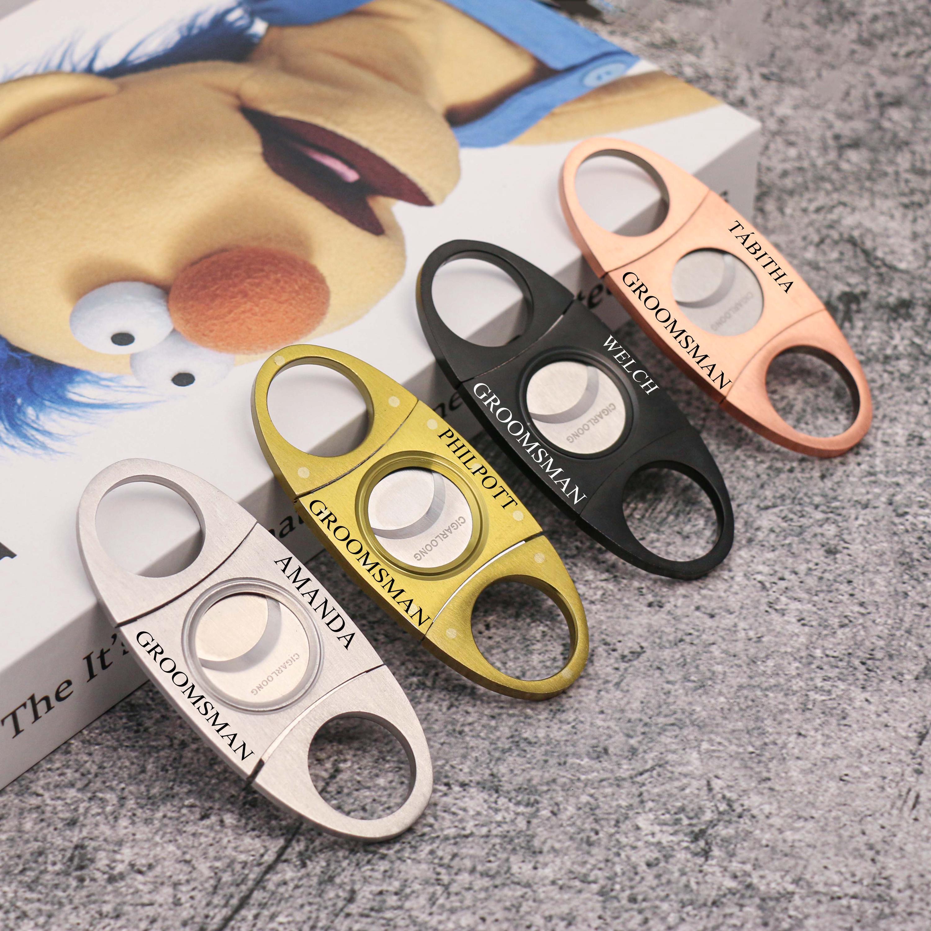 Personalized Cigar Cutter Double Guillotine Blade - Engraved Custom ...