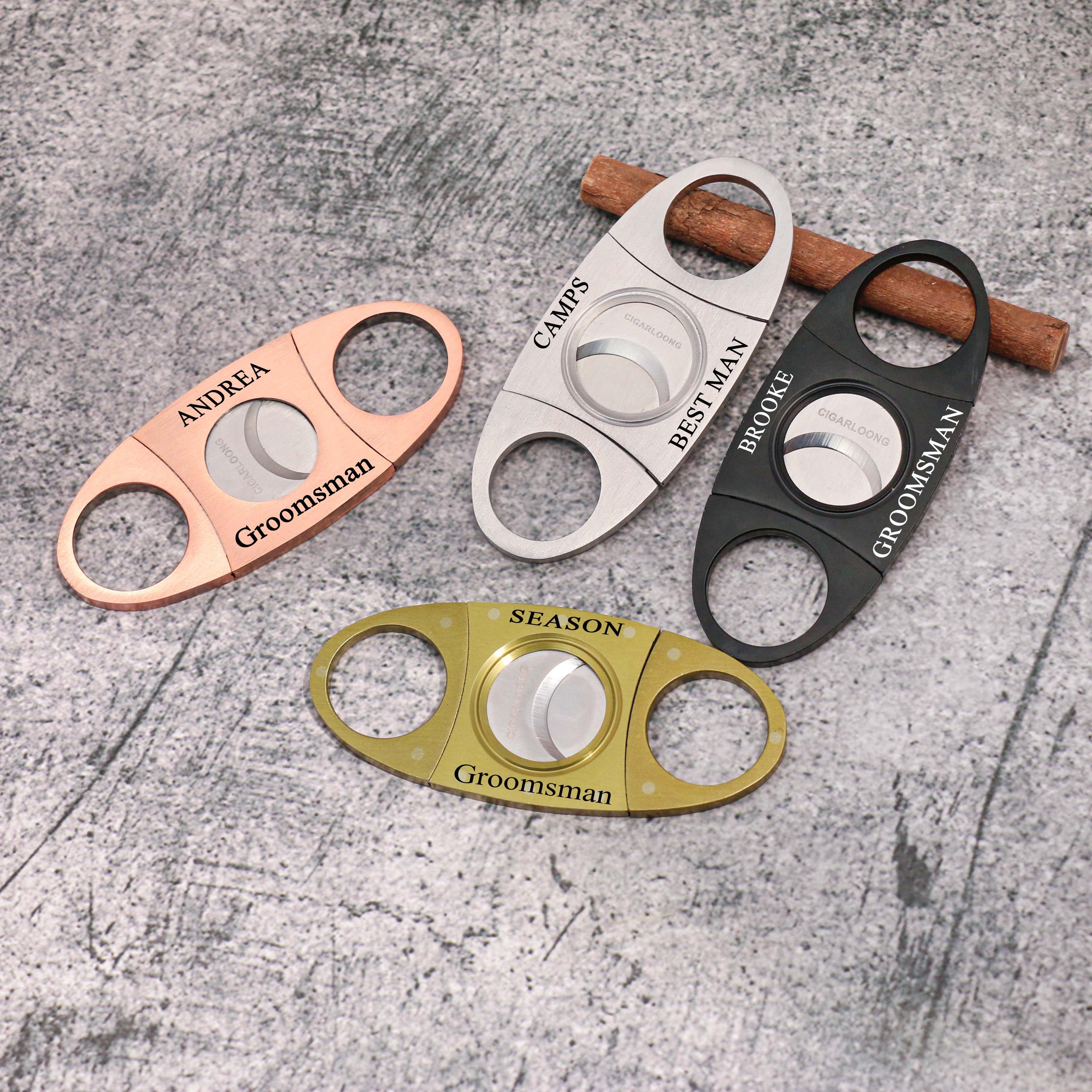 Personalized Cigar Cutter Double Guillotine Blade - Engraved Custom ...