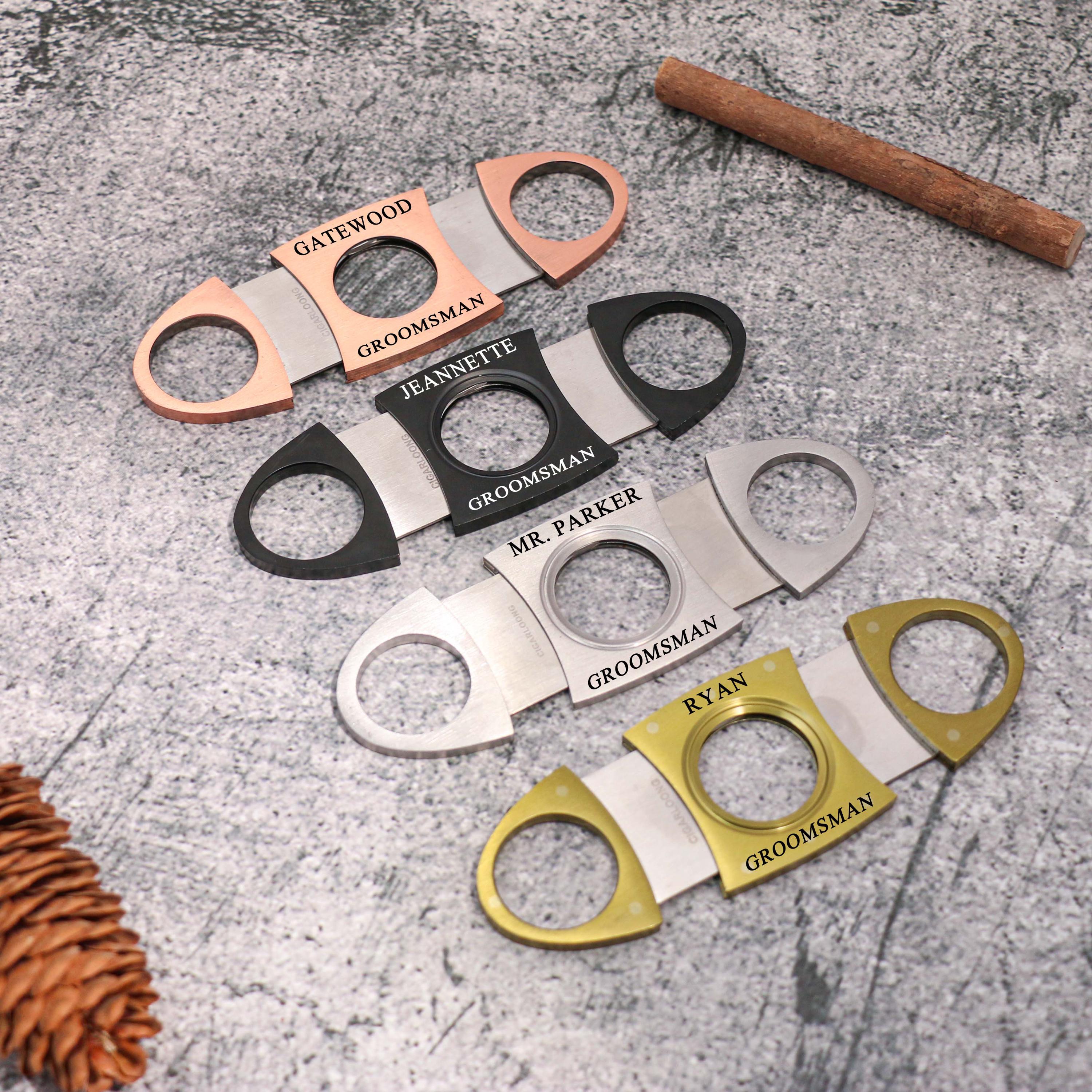 Personalized Cigar Cutter Double Guillotine Blade - Engraved Custom ...