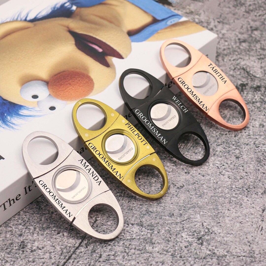 Personalized Cigar Cutter Double Guillotine Blade - Engraved Custom ...