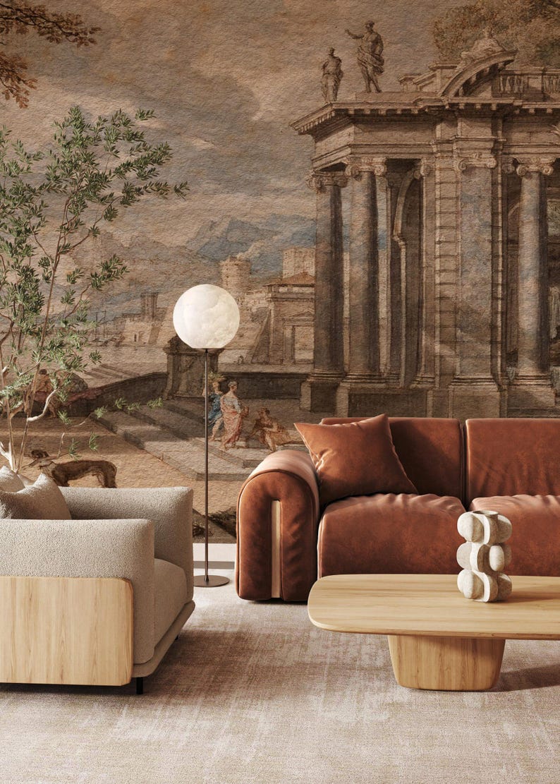 Ancient Rome Harbor View Wallpaper – Classical European Mural With ...