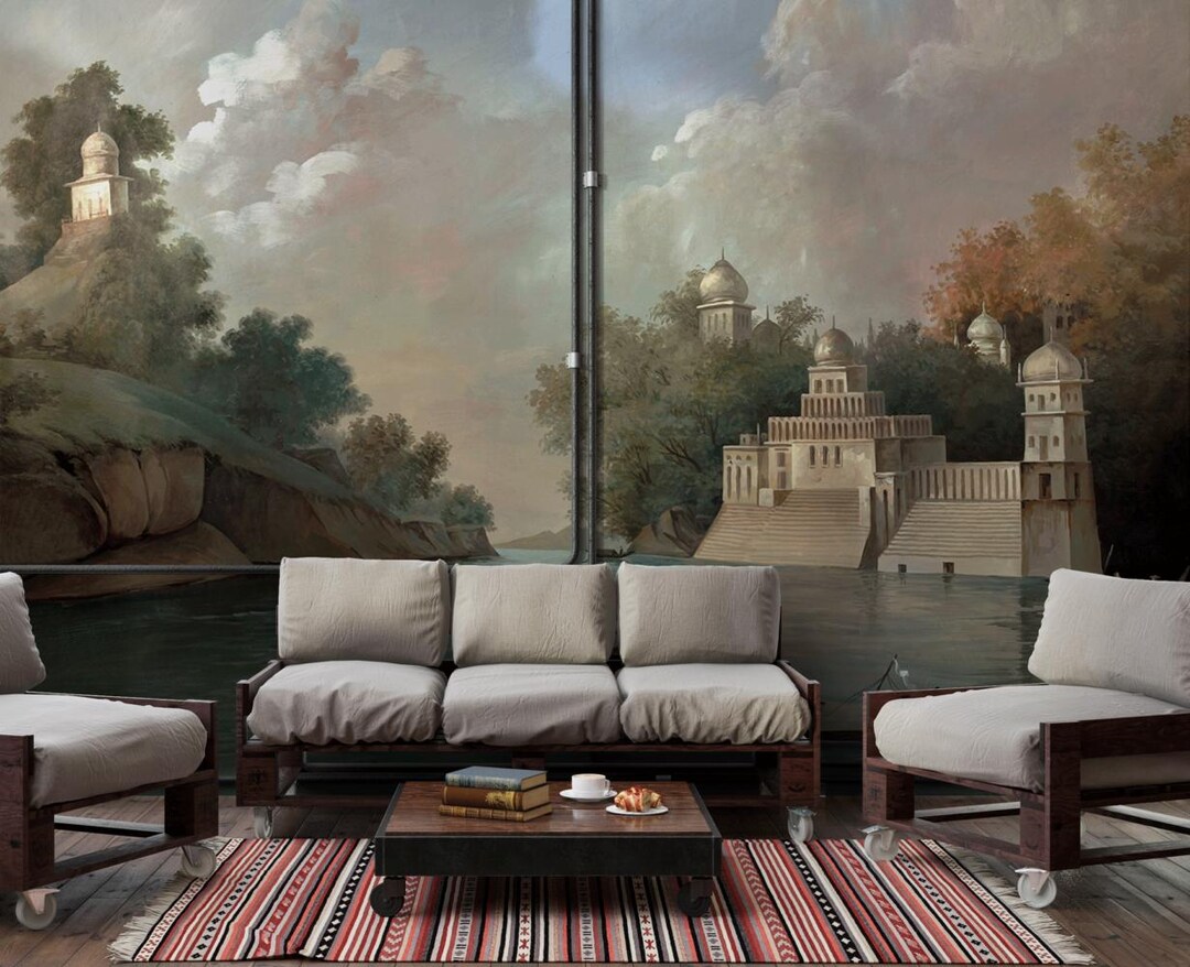 Historic Buildings Lakeside Wallpaper, Ancient Architecture, Scenic ...