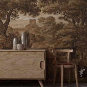 Ancient Rome Landscape Wallpaper – Historical City Mural With Vintage ...