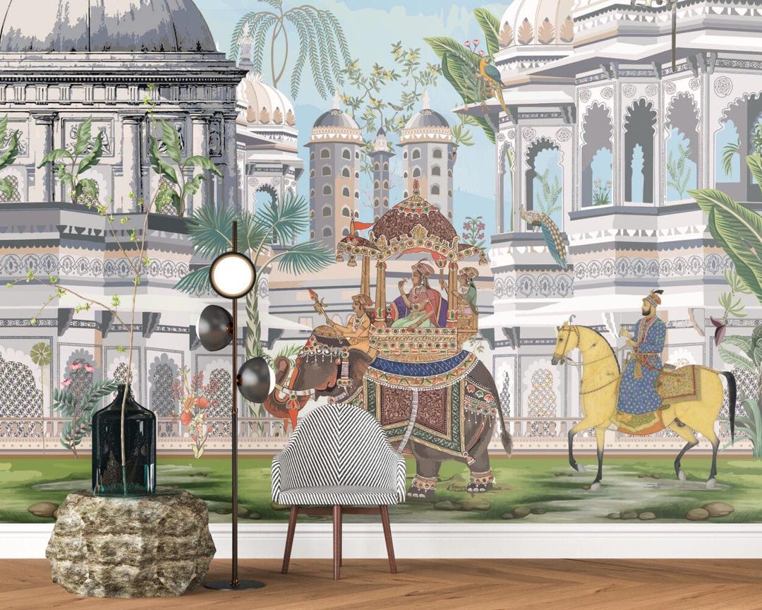 Queen King Palace Garden Wallpaper, Royal Landscape Mural, Elegant Home ...