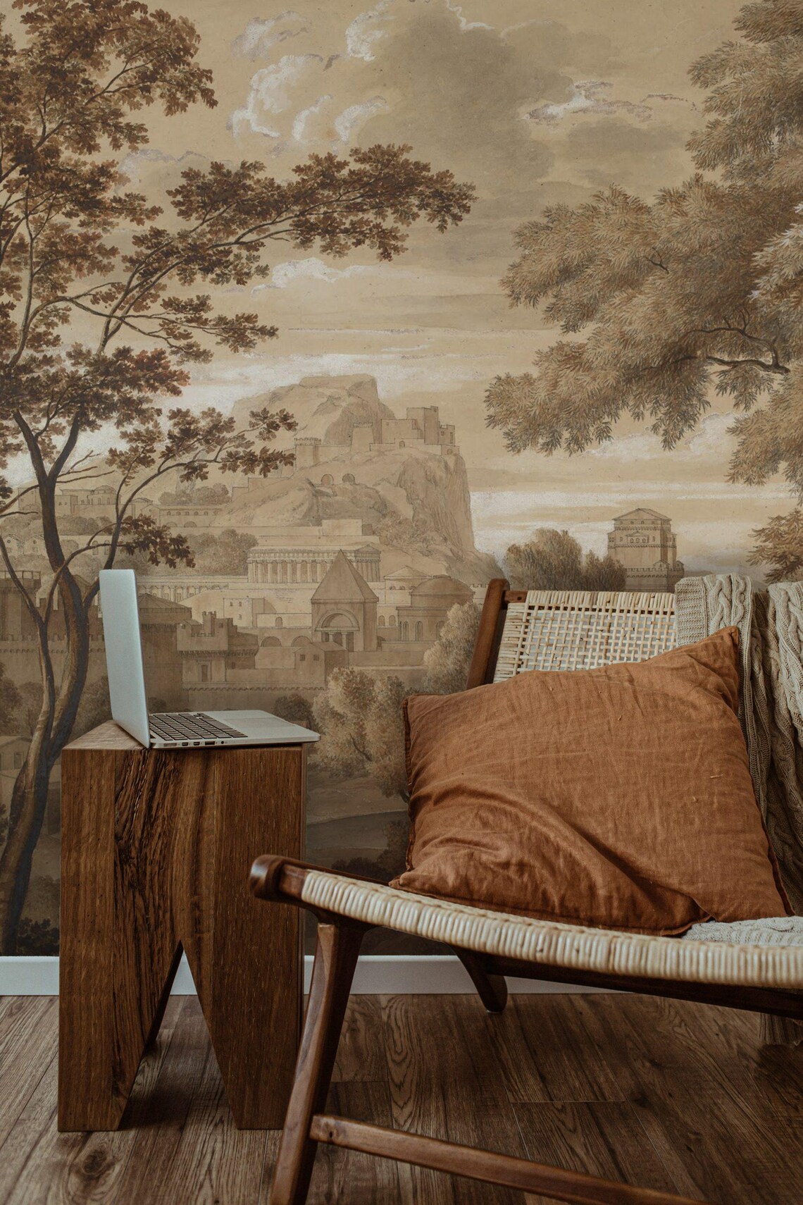 Ancient Rome Landscape Wallpaper – Historical City Mural With Vintage ...