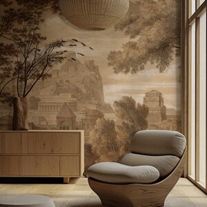 Ancient Rome Landscape Wallpaper – Historical City Mural With Vintage ...