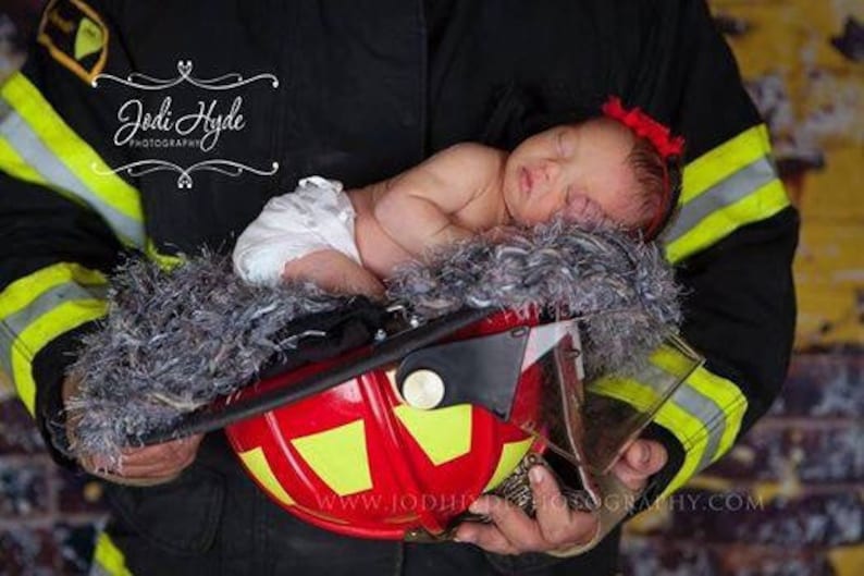 Firefighter Baby Blanket Photo Prop 'dalmatian' White, Black Spots for ...