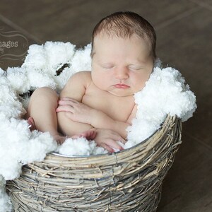 Fluffy Newborn Blanket Texture Baby Photo Prop. Mini 'marshmallow ...