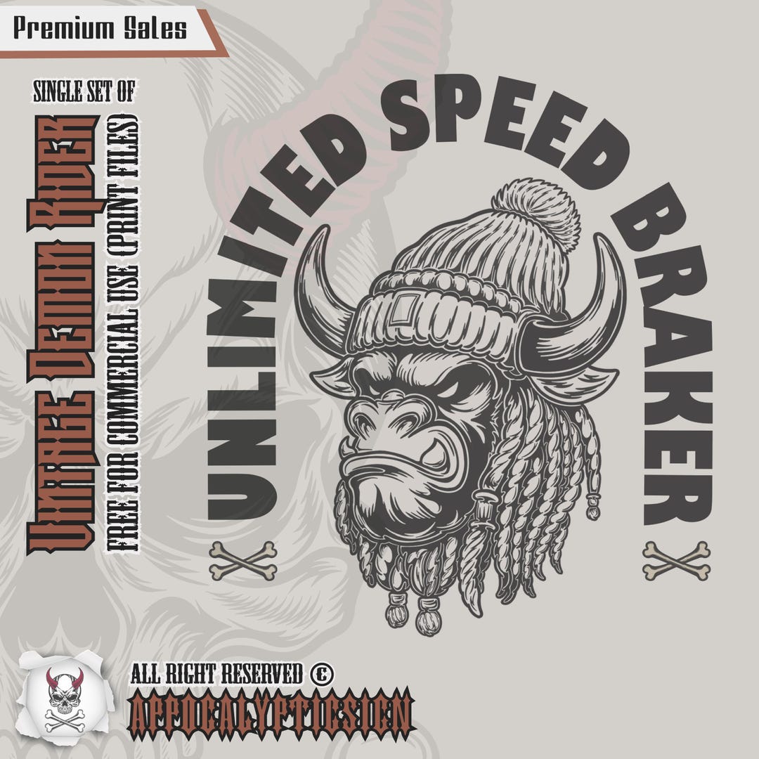 D'bull (2) PNG-JPG - Vintage Dark Art - for Sublimation and DTG ...