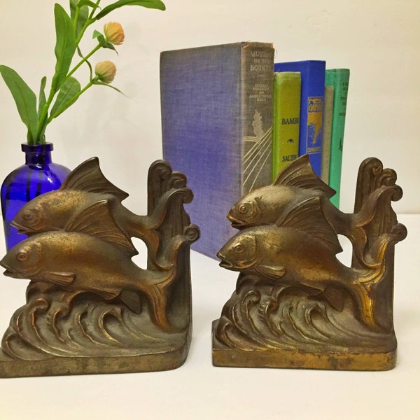Hubley Bronze Bookends - Etsy