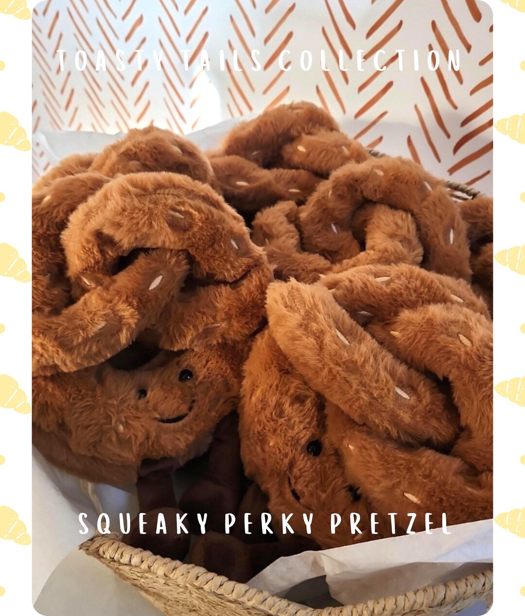 Dog Toys| Food Dog Toys |croissant|pretzel| Baguete Dog Toy| Pup Toy ...