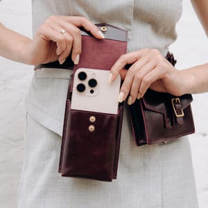 Leather Festival Utility Belt – Hands-free Travel Belt Bag With Pouches ...