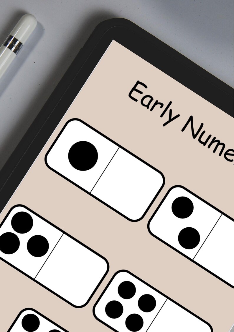 Printable Dice Number Matching Worksheet | Count and Match for Toddlers ...