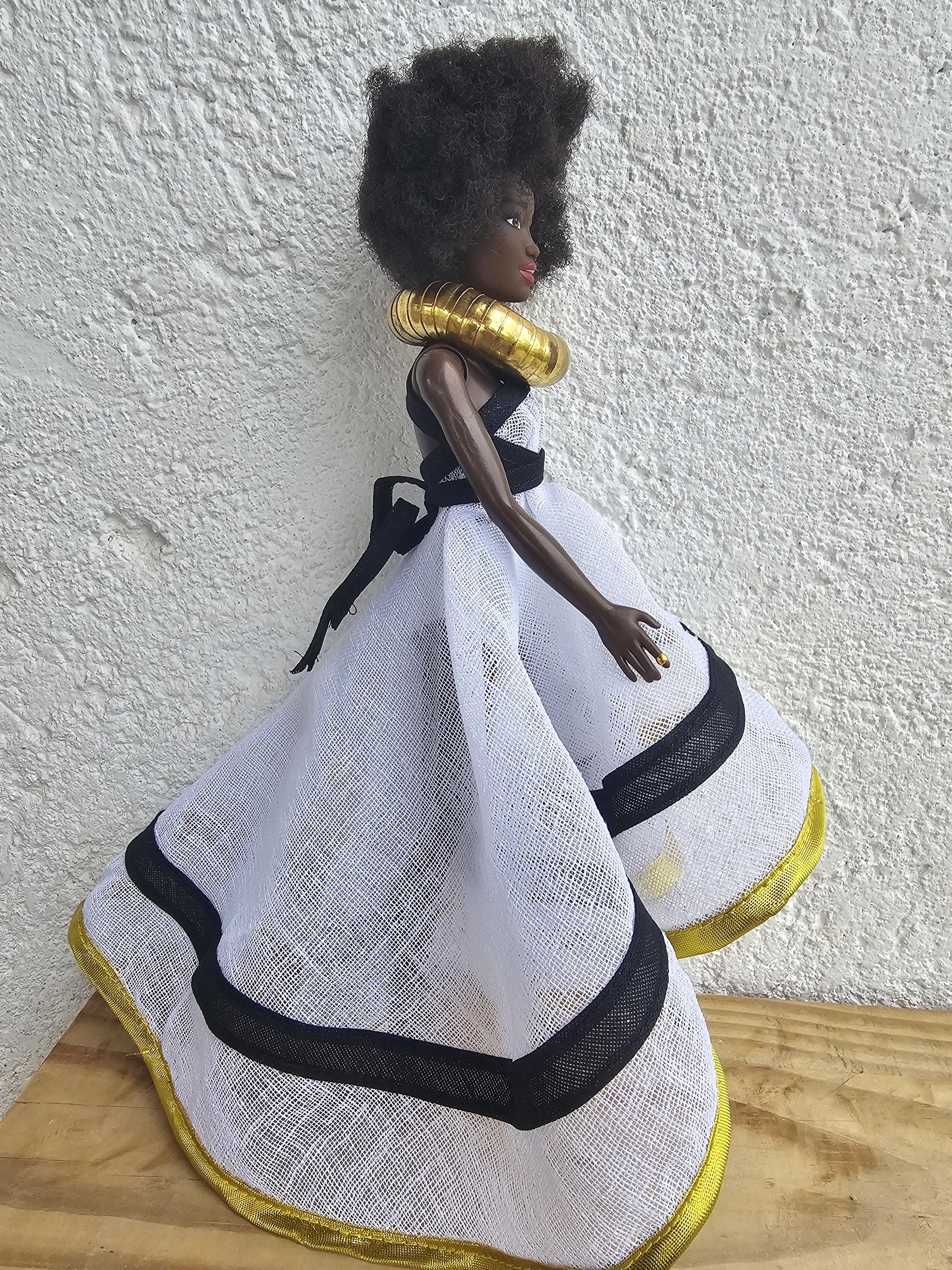 Nigerian African Doll Afro Hair With Handmade Clothes Costume Jewelry ...