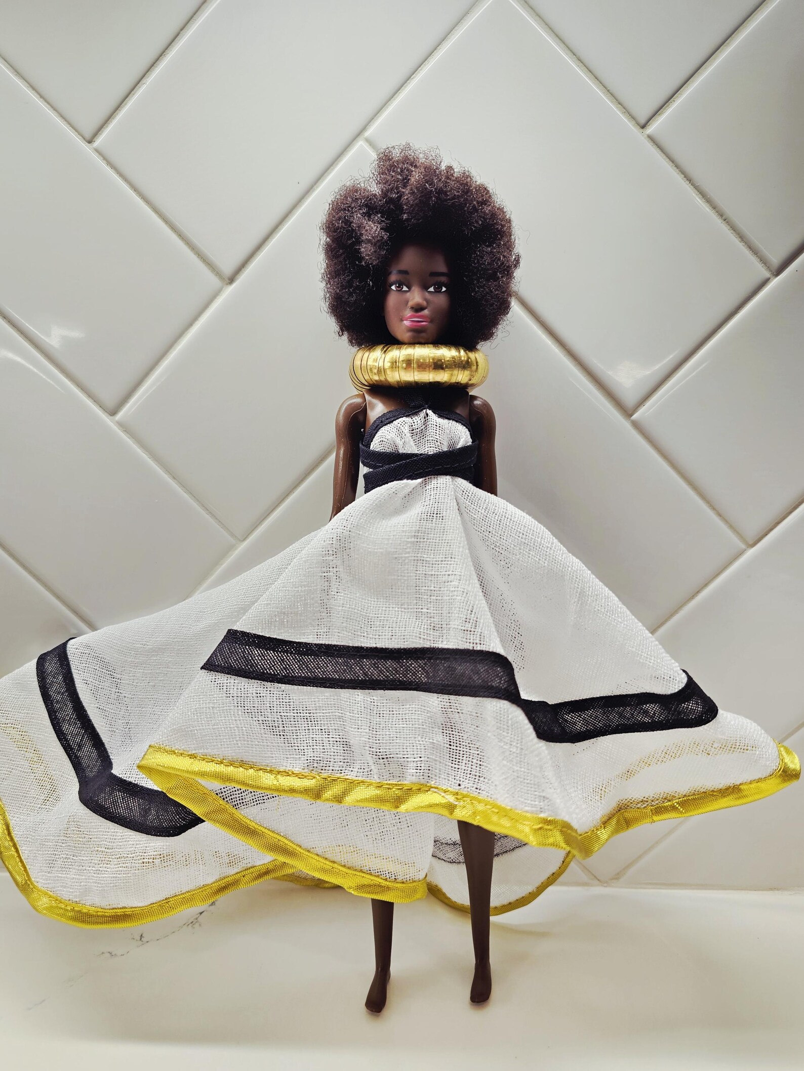 Nigerian African Doll Afro Hair With Handmade Clothes Costume Jewelry ...