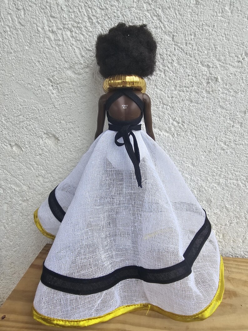 Nigerian African Doll Afro Hair With Handmade Clothes Costume Jewelry ...