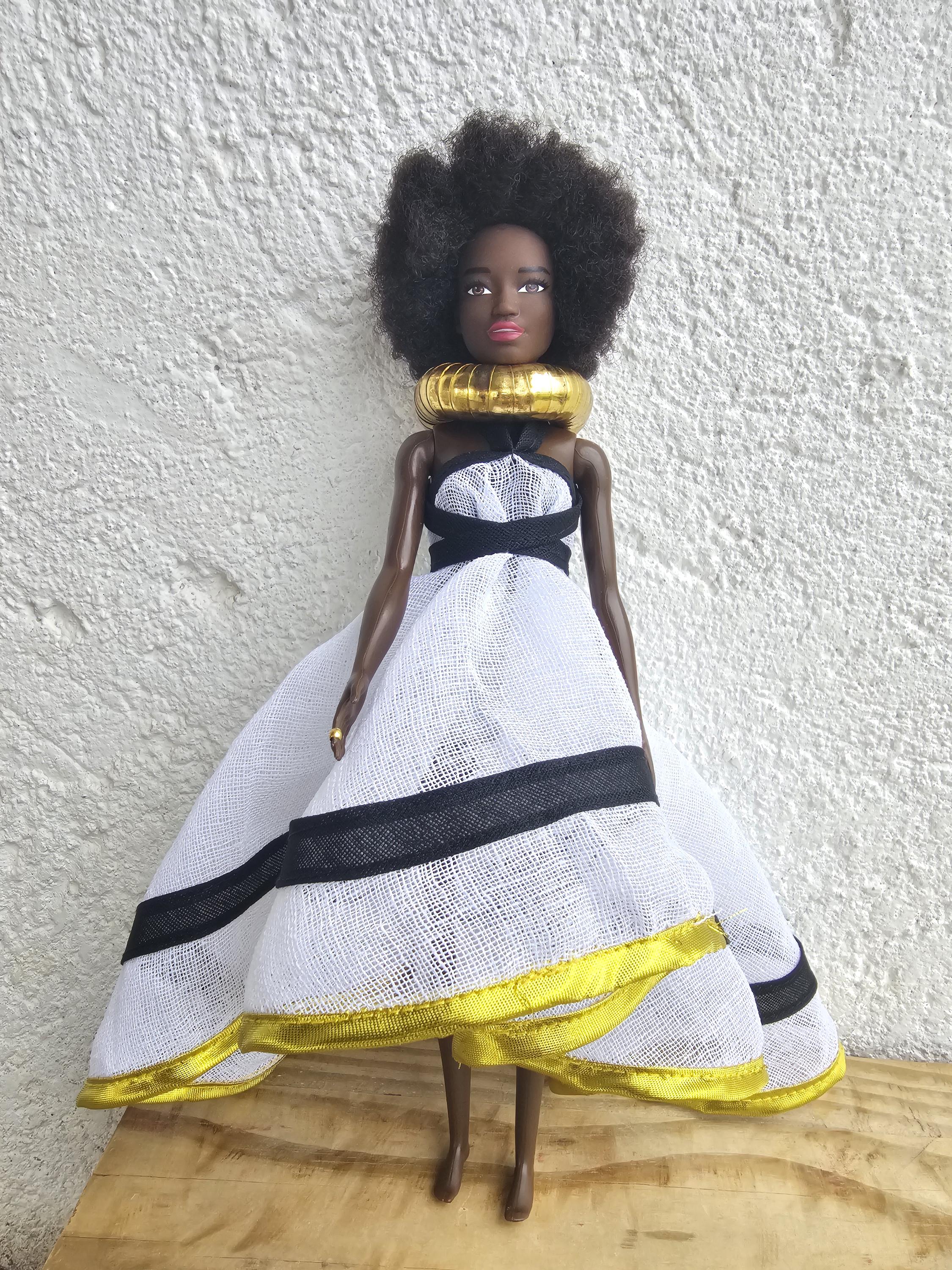 Nigerian African Doll Afro Hair With Handmade Clothes Costume Jewelry ...
