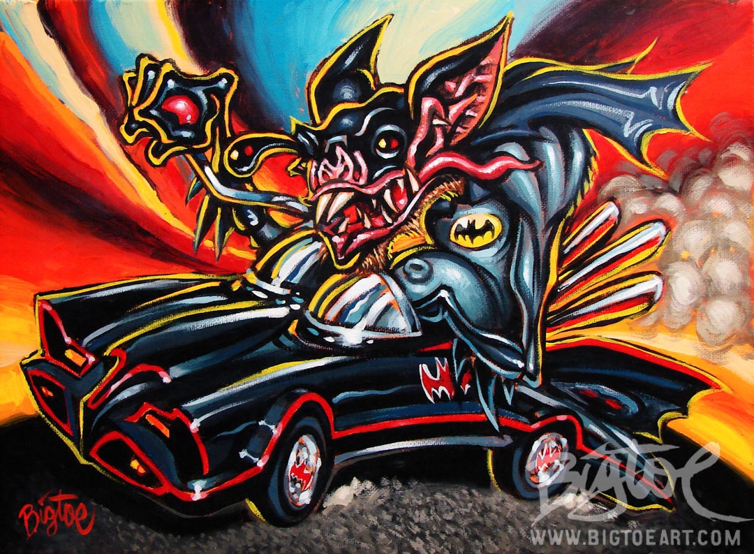 Bigtoe's Batfink Mobile Small Archival Art Print - Etsy