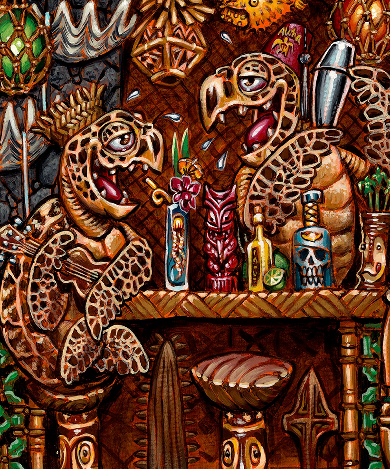 Bigtoes Honu Bar Small Archival Art Print - Etsy