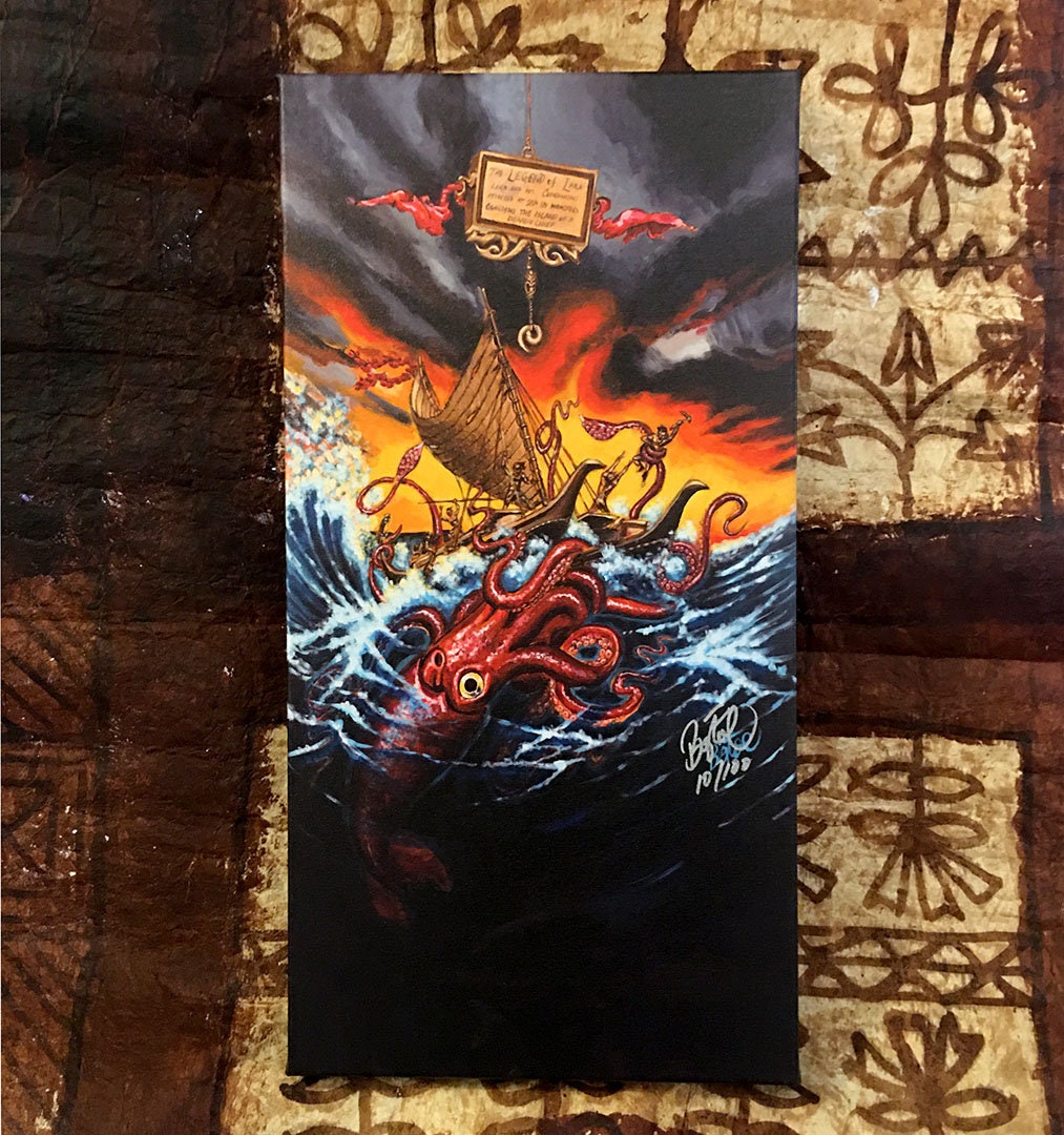Legend of Laka - Medium Archival Canvas Print - Etsy