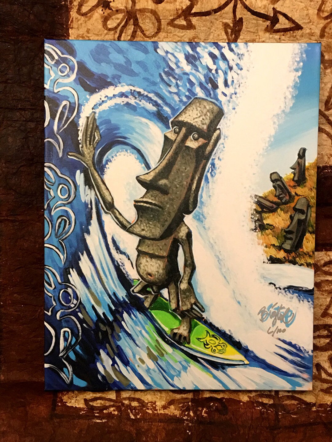 Moai Shack - Medium Archival Canvas Print - Etsy