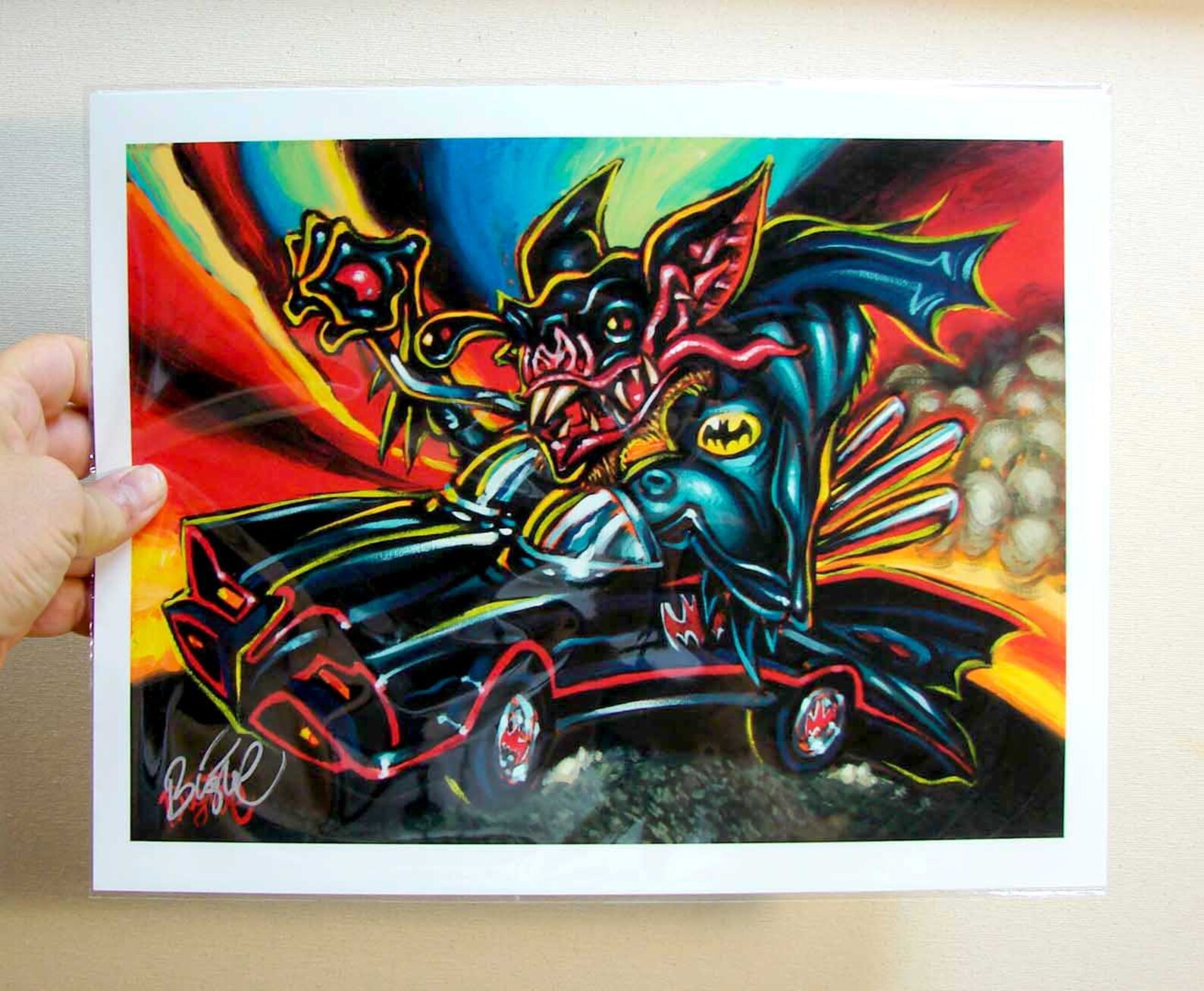 Bigtoe's Batfink Mobile Medium Archival Art Print - Etsy UK