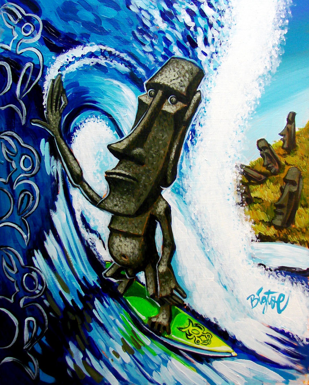 Moai Shack - Small Archival Art Print - Etsy