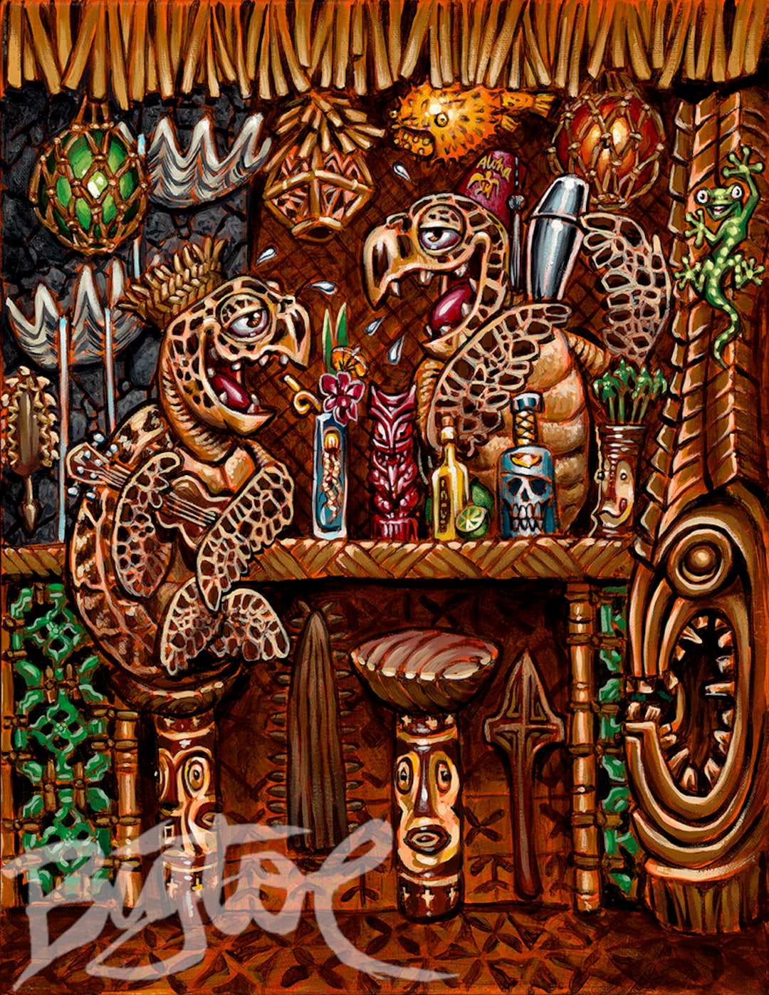 Bigtoes Honu Bar Limited Edition Archival Art Print - Etsy