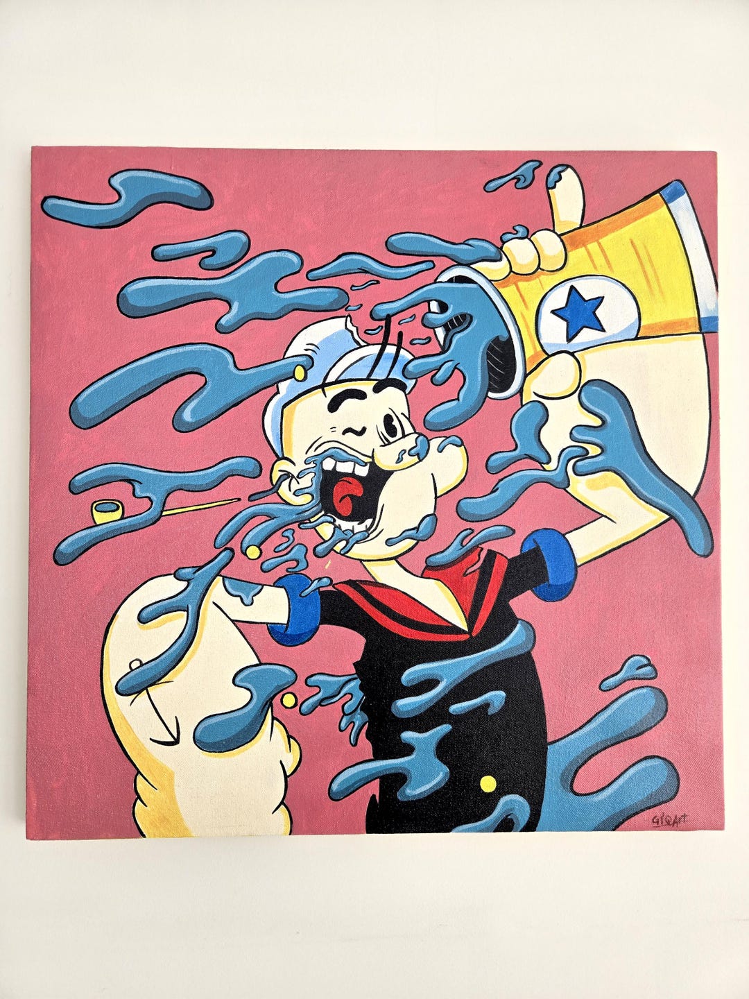 Popeye the Sailor Man - Acrylic Painting: Street Art Style - Etsy