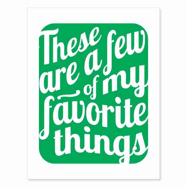 A Few of My Favorite Things Printable - Etsy