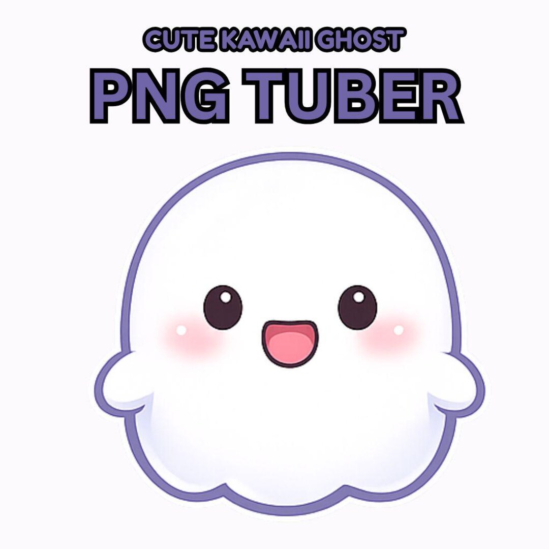 Kawaii Ghost Pngtuber | Reactive Vtuber Avatar (digital Download - Etsy