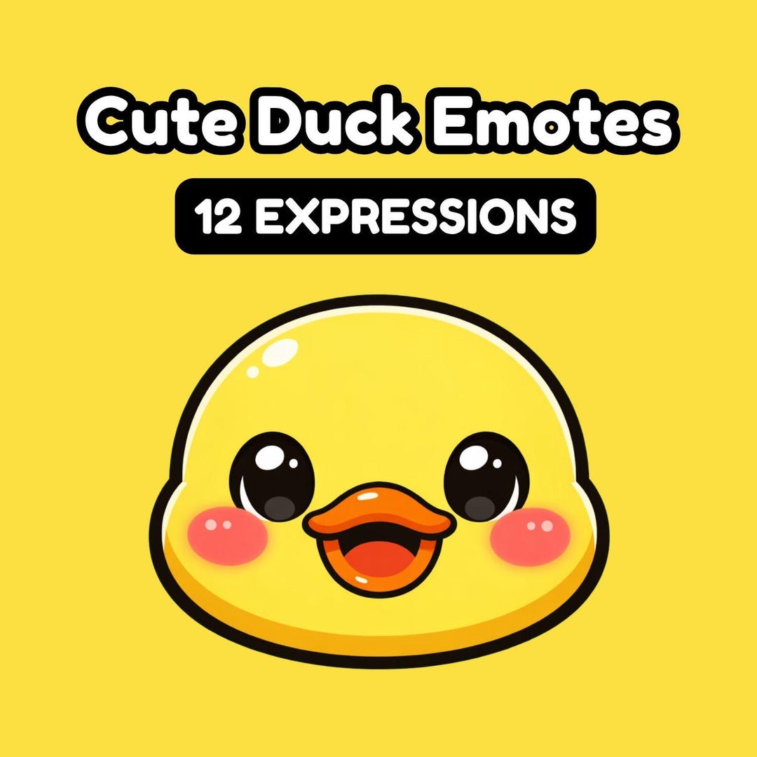 Paquete de 12 Emotes de Patos Lindos / Emotes de Patos para Twitch ...