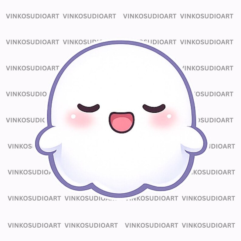 Kawaii Ghost Pngtuber | Reactive Vtuber Avatar (digital Download - Etsy