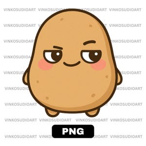 Potato Pngtuber Model | Cute Kawaii Chibi Vtuber | Twitch Youtube ...