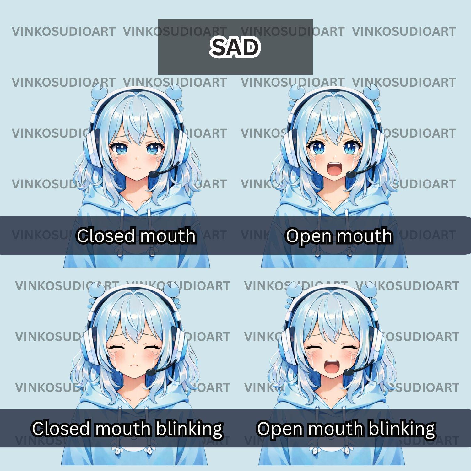 Cancer Pngtuber Avatar | Reactive Pngtuber for Veadotube Mini | Vtuber ...