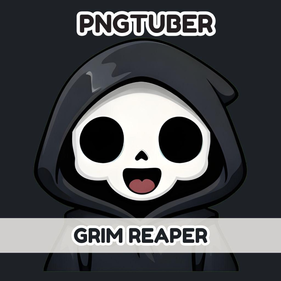 Grim Reaper Pngtuber Avatar – 16 PNG Expressions, Veadotube Ready ...