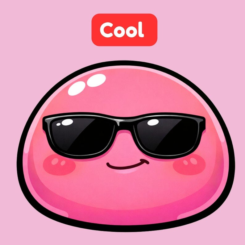 12 Chibi Blob Emotes Pack | Twitch Emotes Bundle | Cute Discord Emotes ...