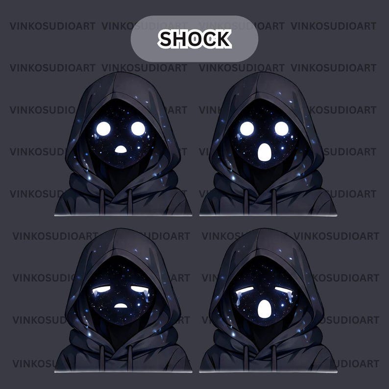 Scary Void Pngtuber Avatar | 16 Expression Set (digital Download) - Etsy