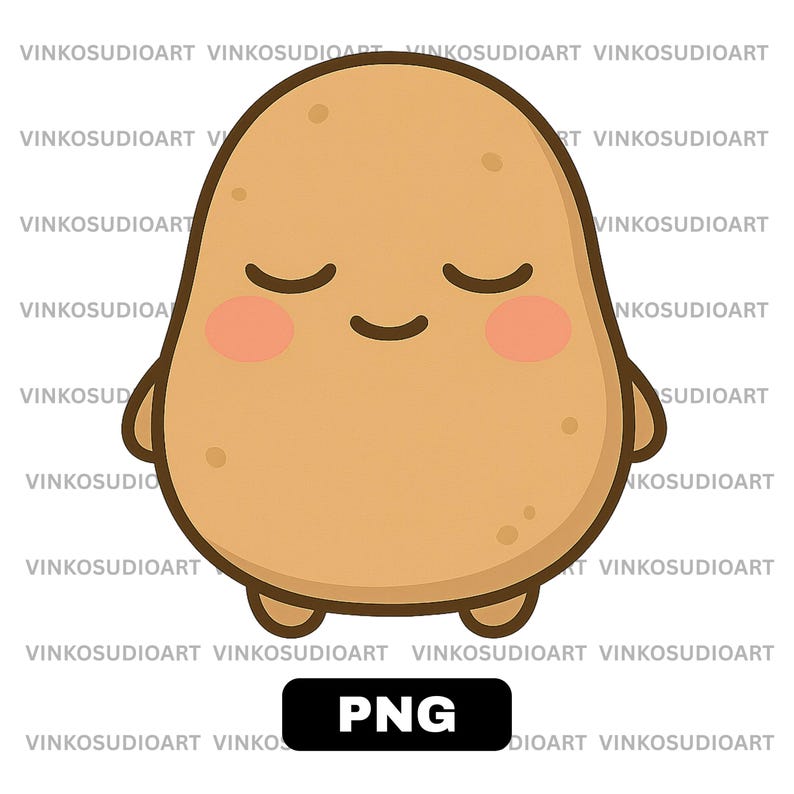 Potato Pngtuber Model | Cute Kawaii Chibi Vtuber | Twitch Youtube ...